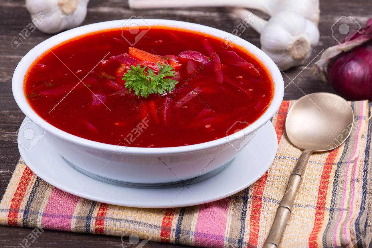 Cómo hacer sopa roja de remolacha > Interlazado